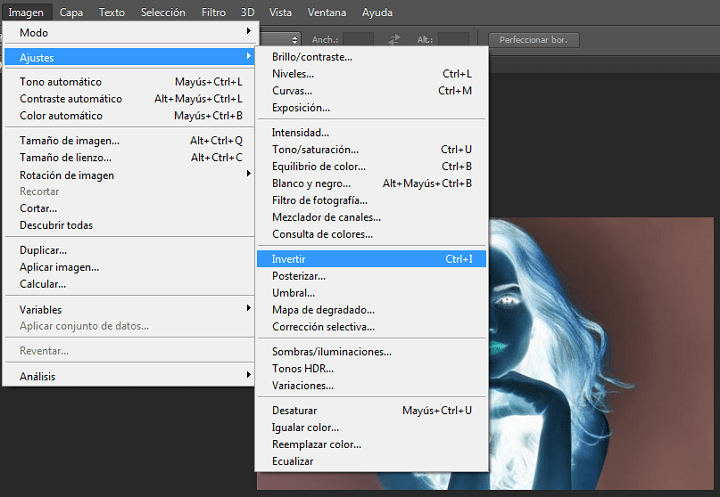 Invertir colores en Photoshop - Descargar Photoshop
